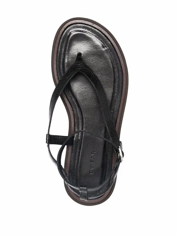 By Far Cece Wraparound Sandals - Black