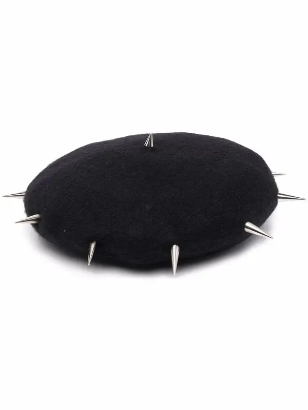 Spiked Stud Detail Beret