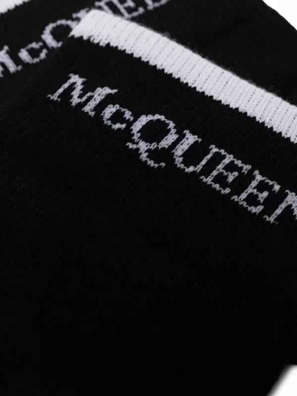 Alexander McQueen Two-pack Ribbed Socks