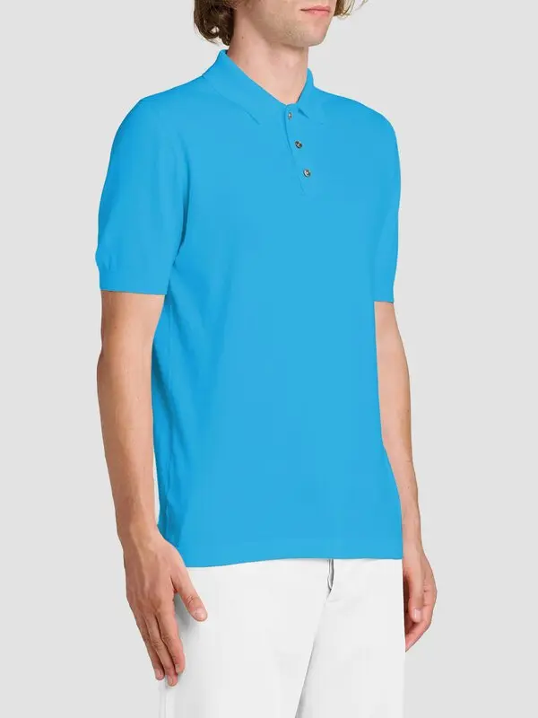 Kiton Cotton Polo Shirt - Turquoise