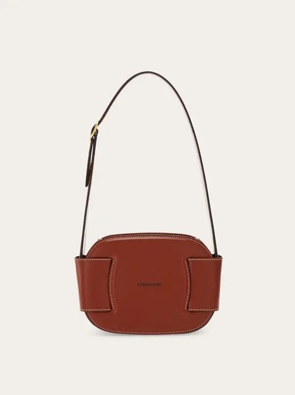 FERRAGAMO Calfskin Minibag - Brown