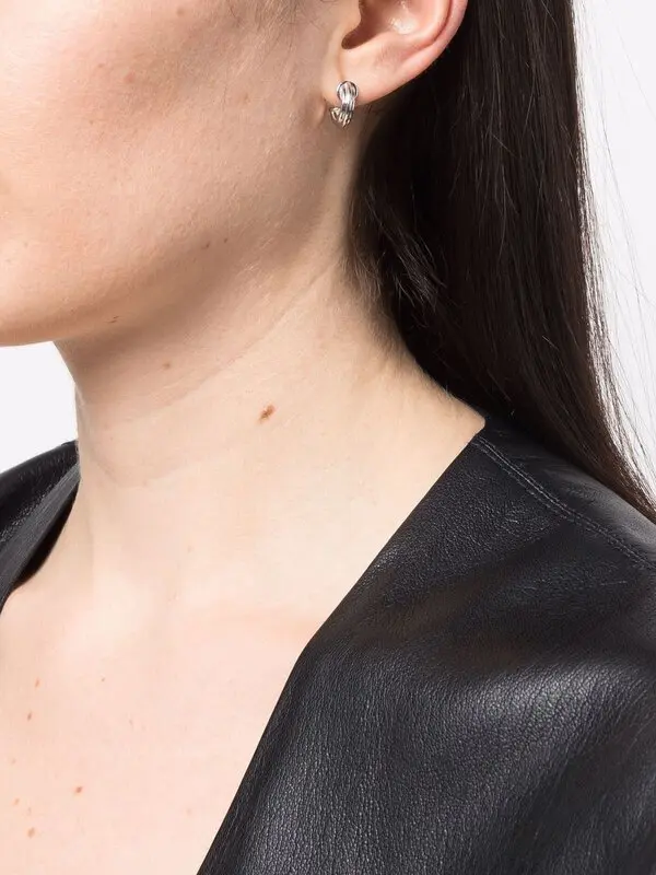MISSOMA Ridge Hoop Huggie Earrings