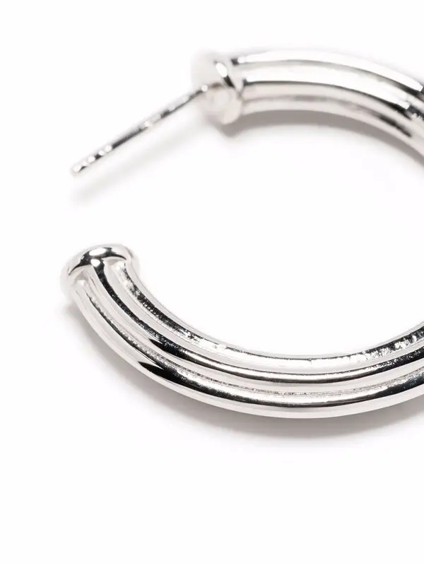 MISSOMA Large Ridge Hoop Earrings - Silver
