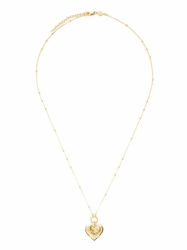 MISSOMA Ridge Heart Charm Necklace