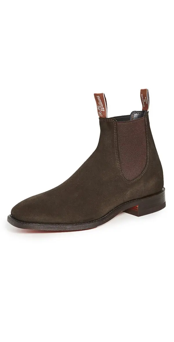 R.m. Williams Suede Chelsea Boots - Chocolate