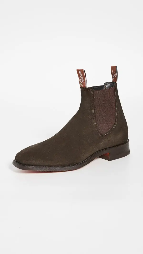 R.m. Williams Suede Chelsea Boots - Chocolate