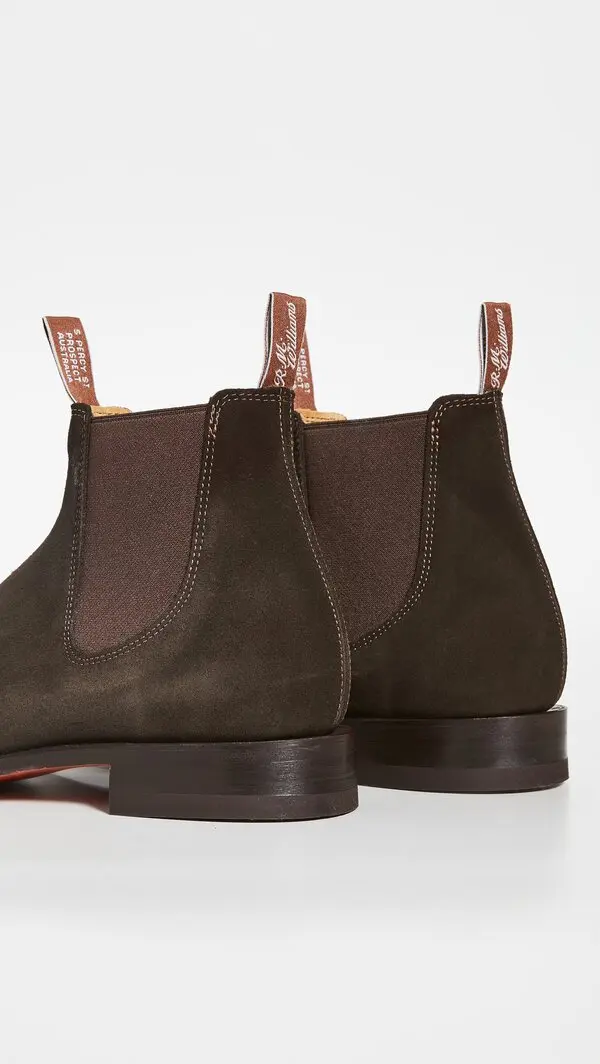 R.m. Williams Suede Chelsea Boots - Chocolate