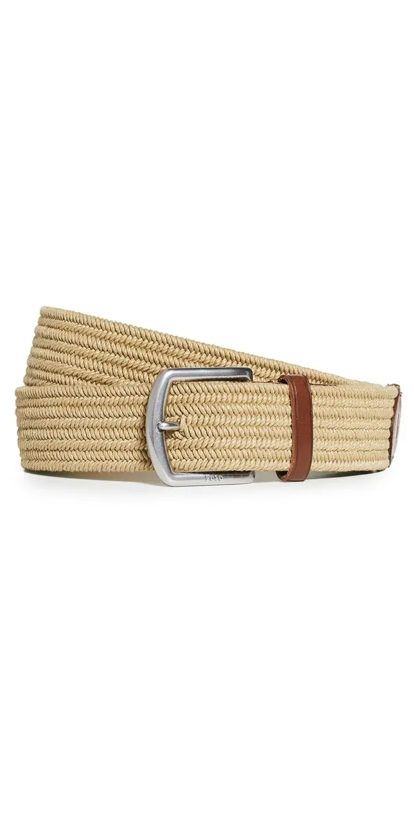 Polo Ralph Lauren 35mm Braid Stretch Belt - Brown