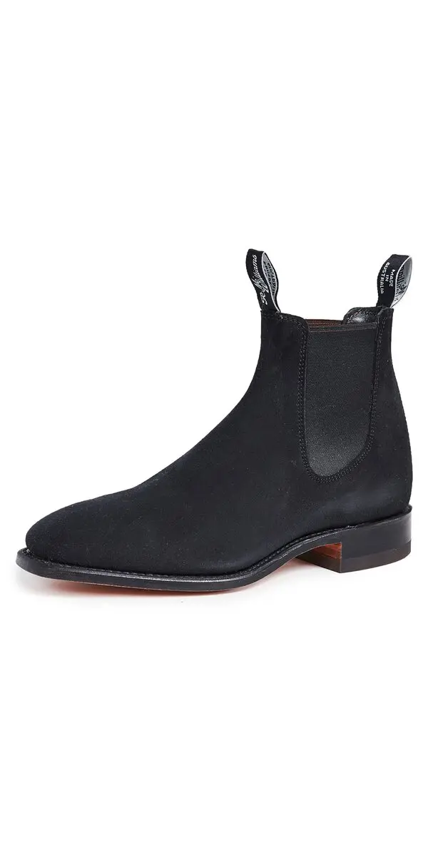 R.m. Williams Suede Chelsea Boots - Black