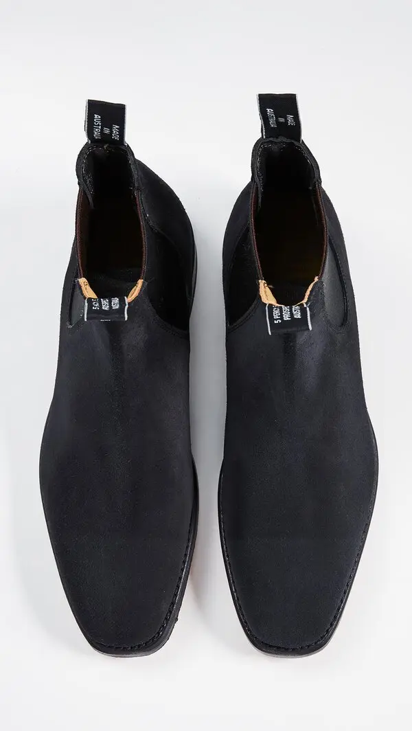 R.m. Williams Suede Chelsea Boots - Black