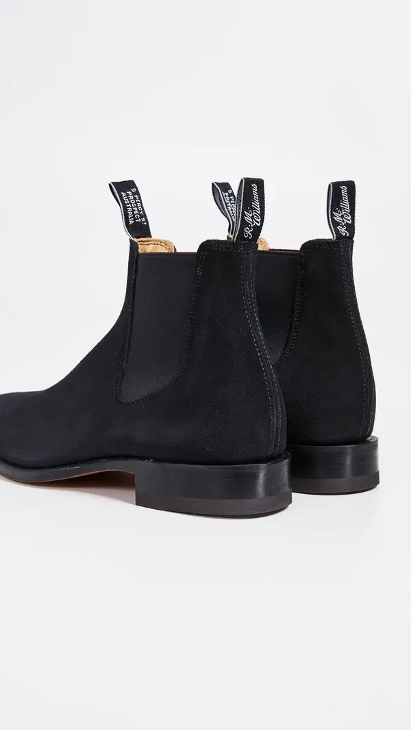 R.m. Williams Suede Chelsea Boots - Black