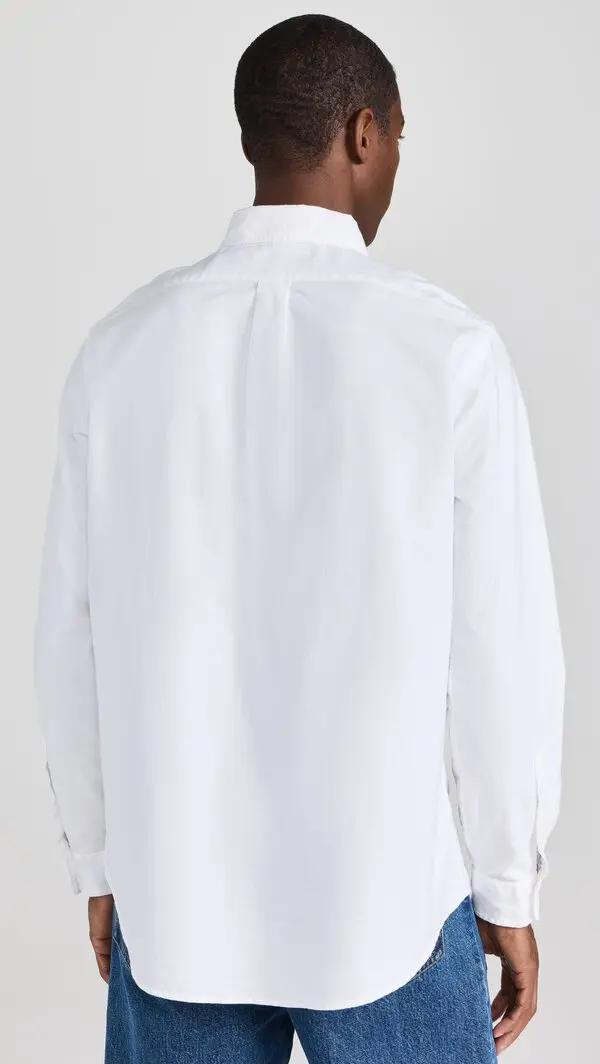Polo Ralph Lauren Classic Fit Garment Dyed Oxford Shirt - White