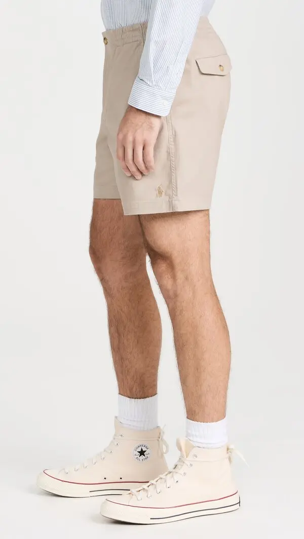 Polo Ralph Lauren Classic Fit Stretch Chino Prepster Shorts - Khaki Tan