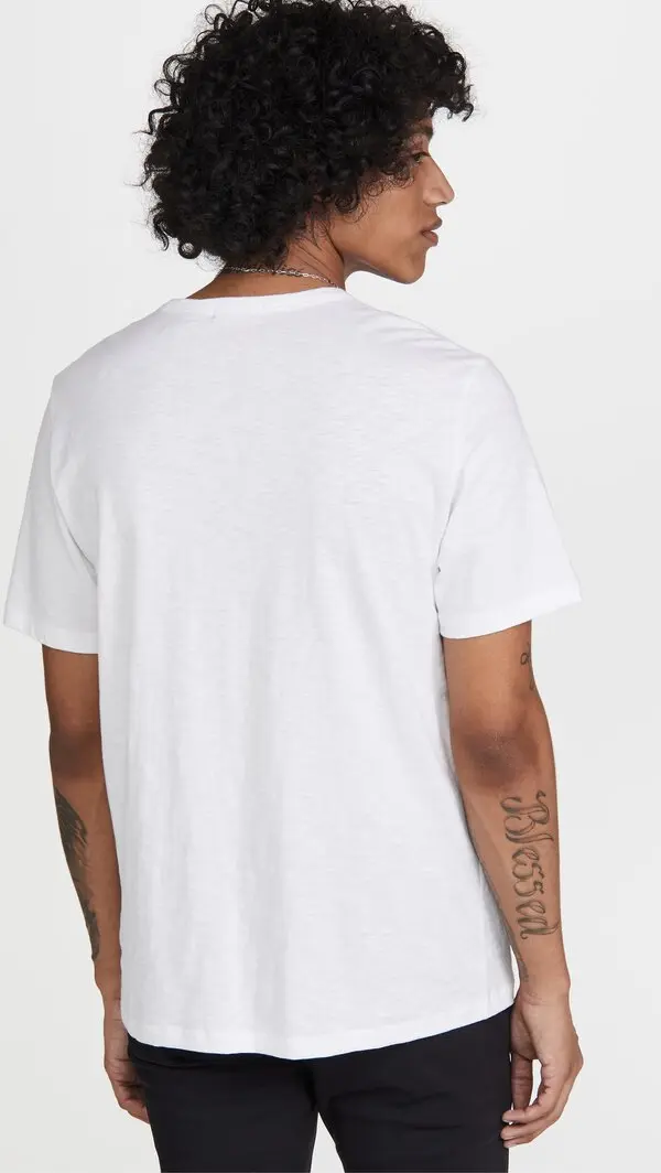 Theory Essential Cosmos Slub Cotton Tee - White