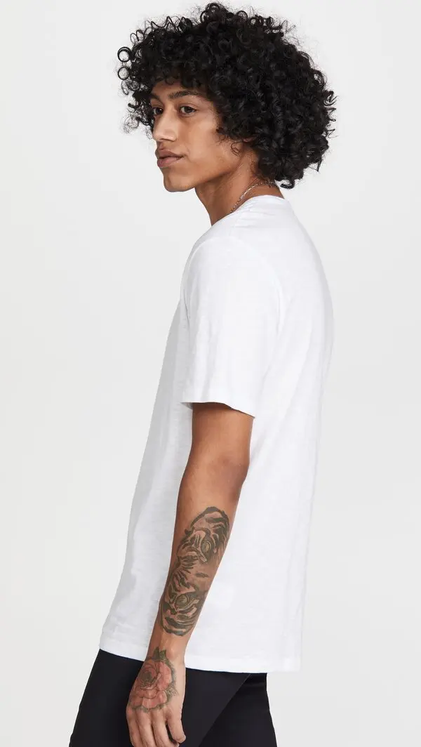 Theory Essential Cosmos Slub Cotton Tee - White
