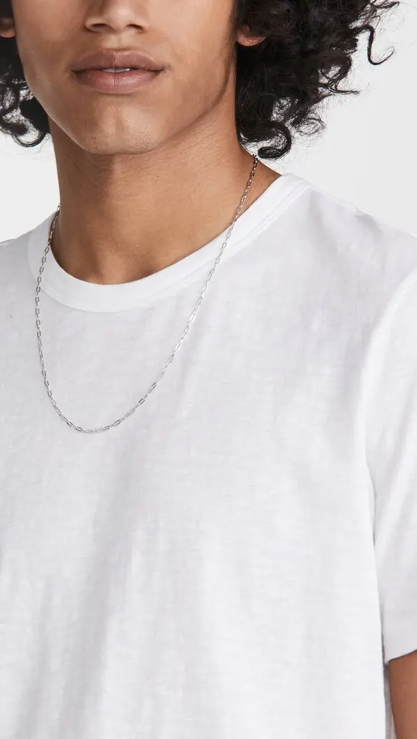 Theory Essential Cosmos Slub Cotton Tee - White