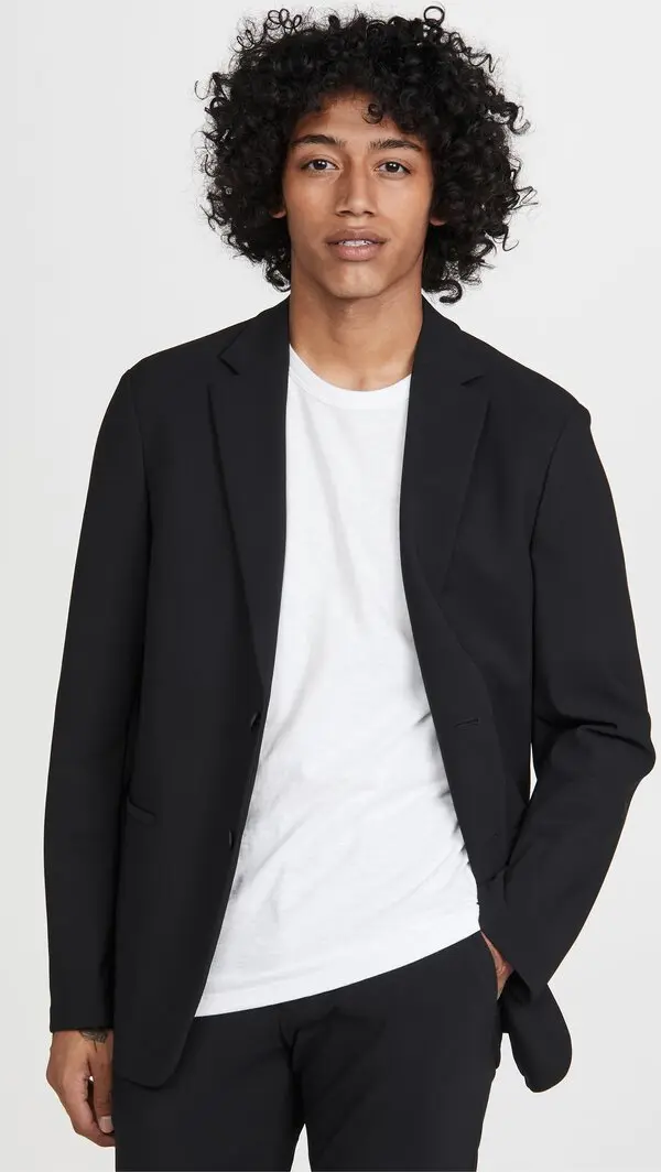 Theory Clinton Precision Ponte Blazer - Black