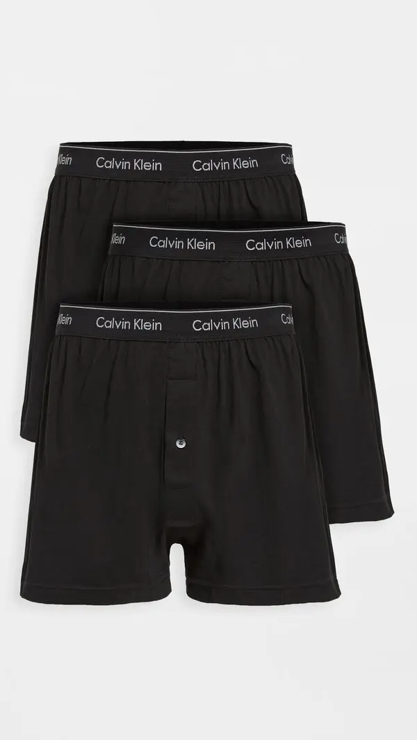 Calvin Klein Cotton Classic Fit Knit Boxers 3 Pack