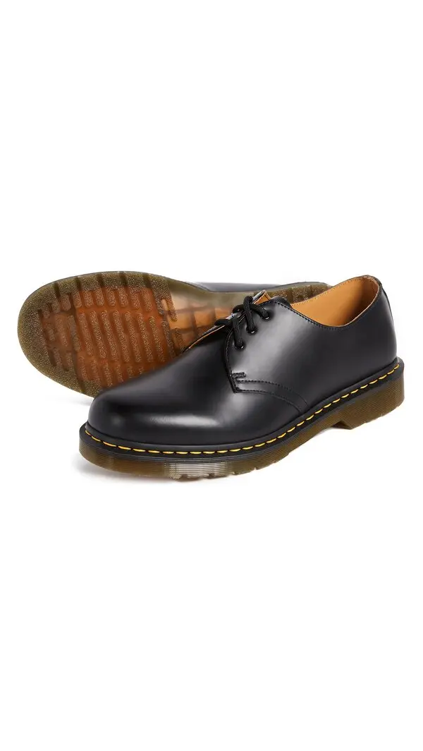 Dr. Martens 1461 3 Eye Gibson Lace Up - Black | Editorialist
