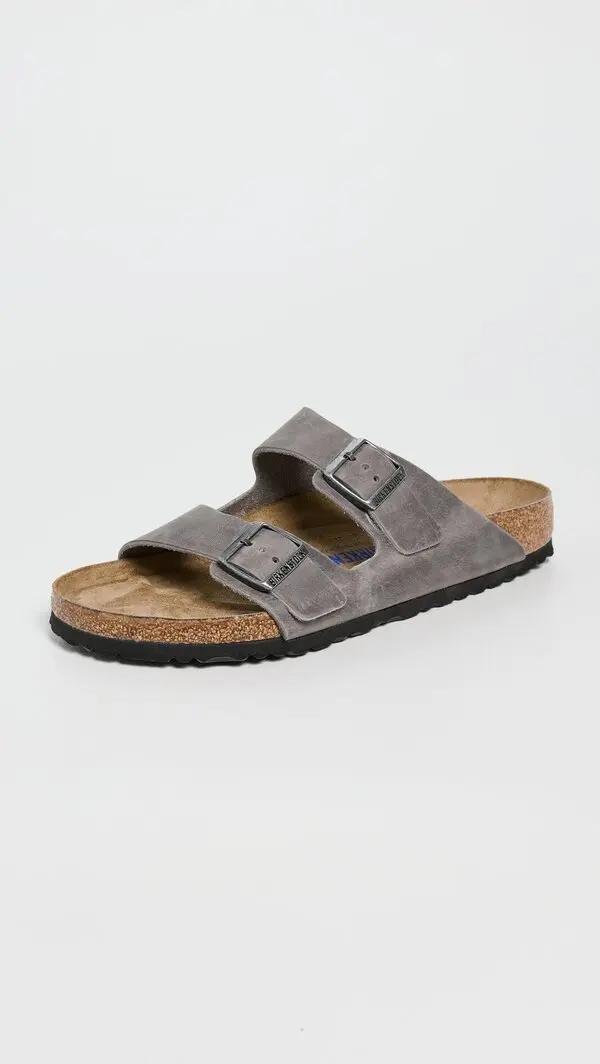 BIRKENSTOCK Arizona Soft Footbed Sandals - Iron