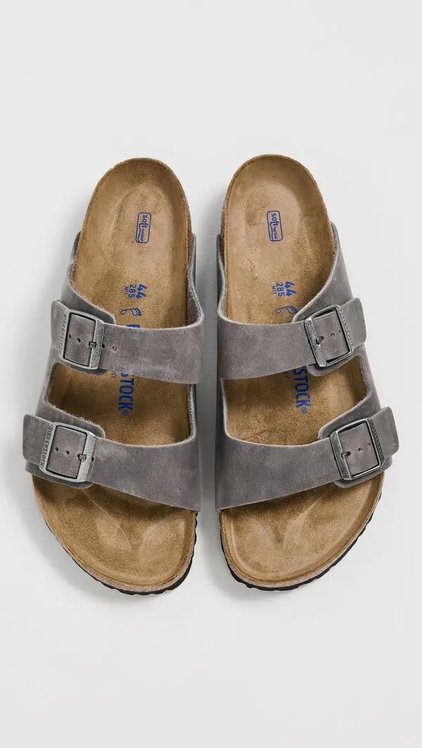 BIRKENSTOCK Arizona Soft Footbed Sandals - Iron