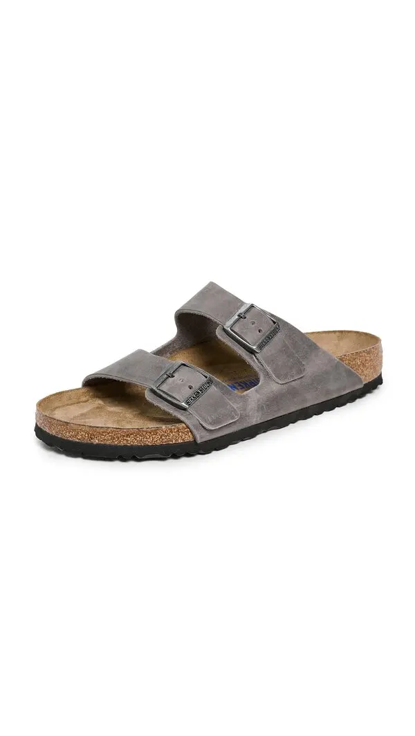 BIRKENSTOCK Arizona Soft Footbed Sandals - Iron