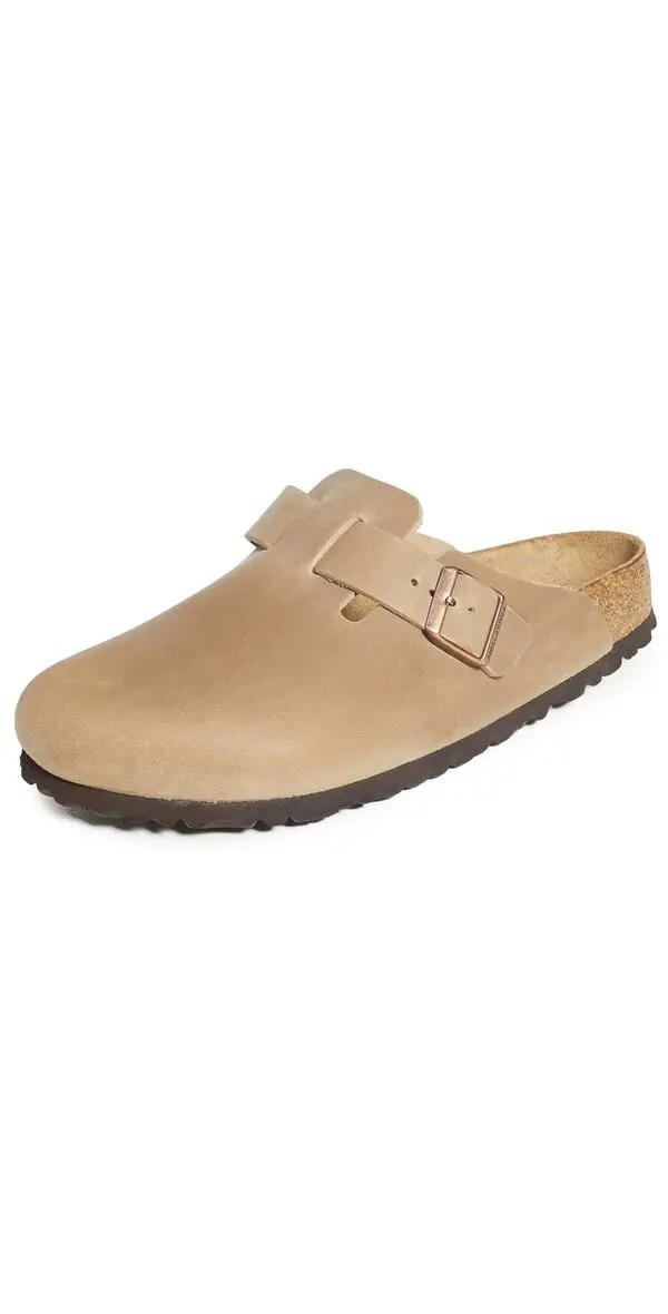 BIRKENSTOCK Boston Soft Footbed Clogs - Tobacco