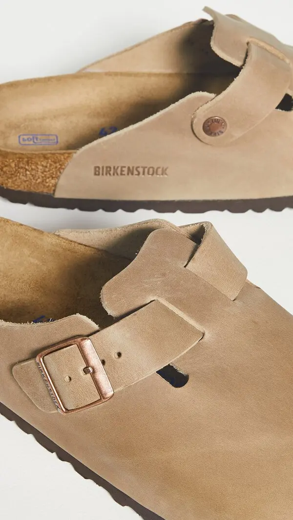 BIRKENSTOCK Boston Soft Footbed Clogs - Tobacco