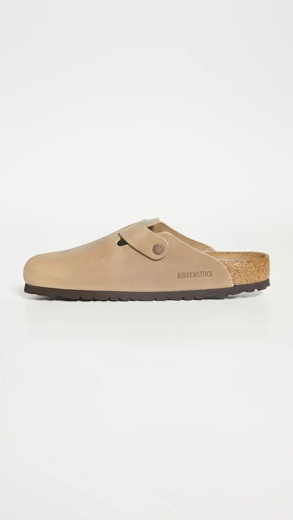BIRKENSTOCK Boston Soft Footbed Clogs - Tobacco