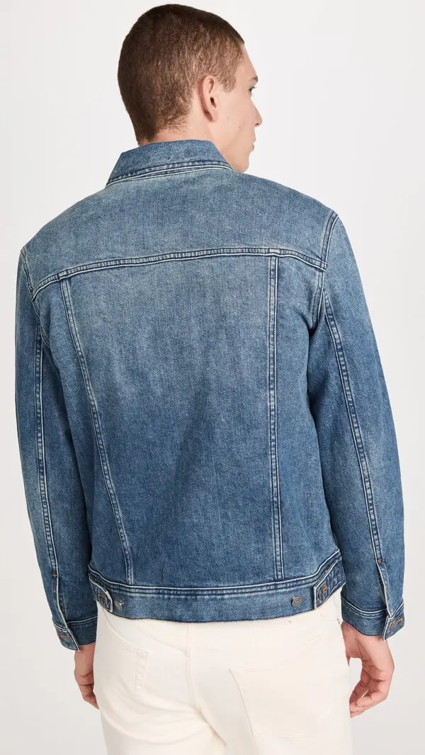 A.p.c. Washed Stretch Denim Jacket