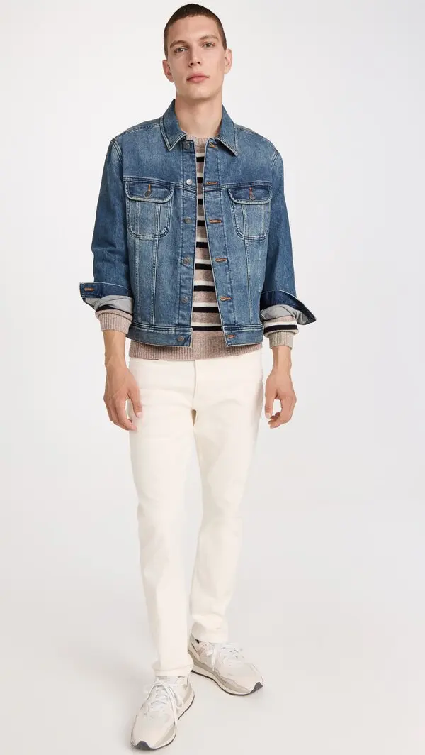A.p.c. Washed Stretch Denim Jacket