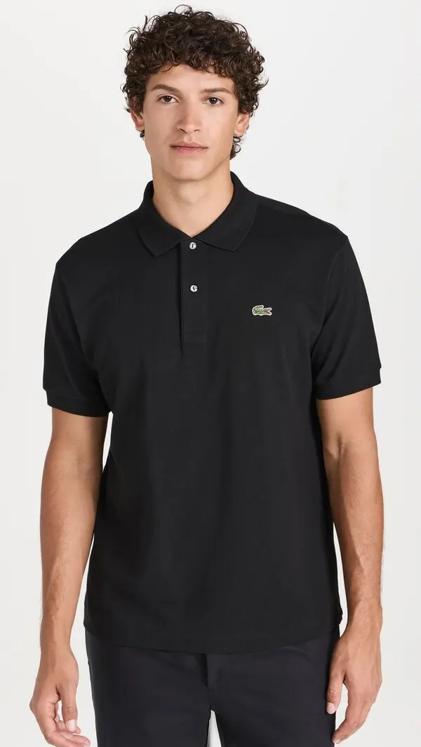 Lacoste Original Cotton Pique Polo - Black