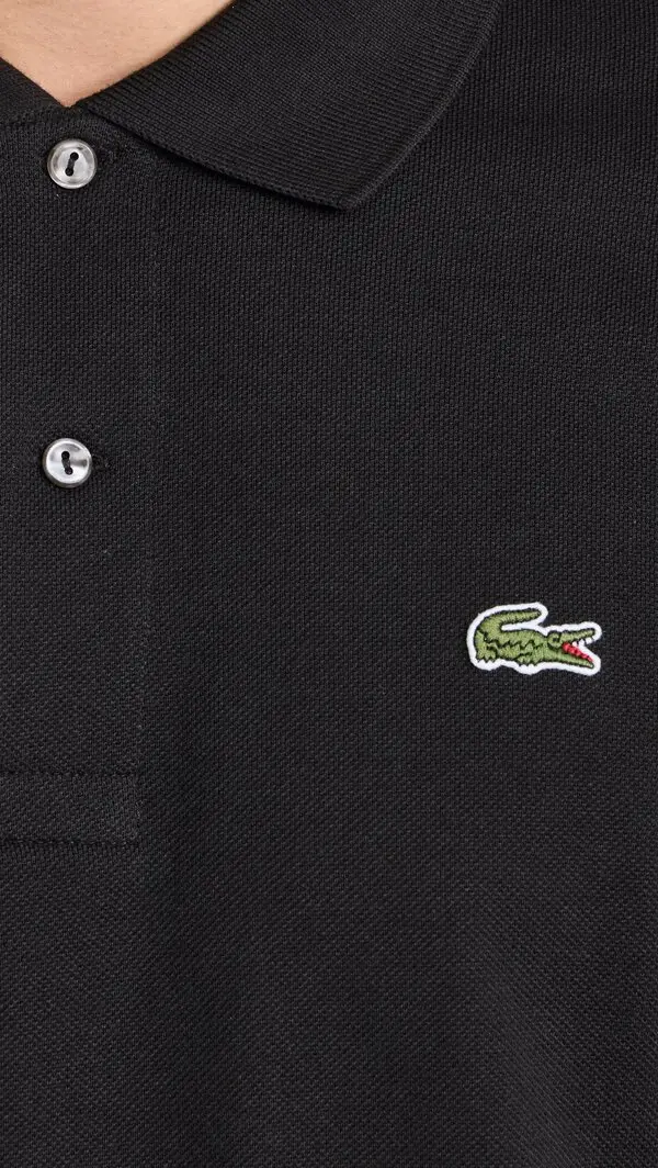 Lacoste Original Cotton Pique Polo - Black