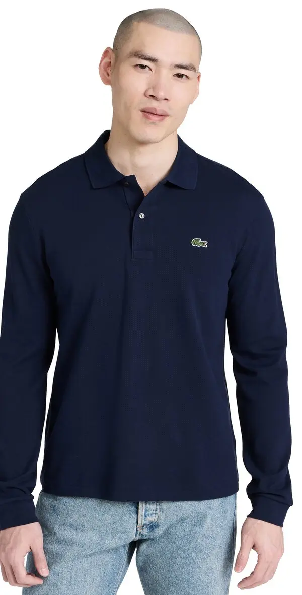 Lacoste Original Long Sleeve Cotton Pique Polo