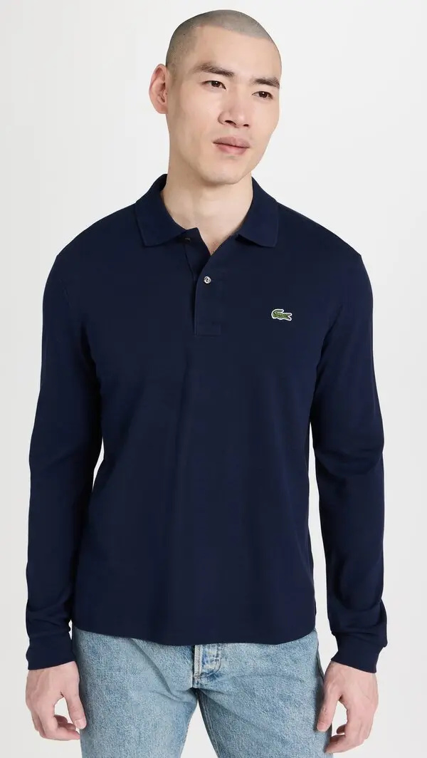Lacoste Original Long Sleeve Cotton Pique Polo