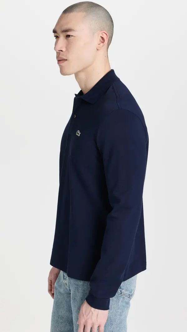 Lacoste Original Long Sleeve Cotton Pique Polo