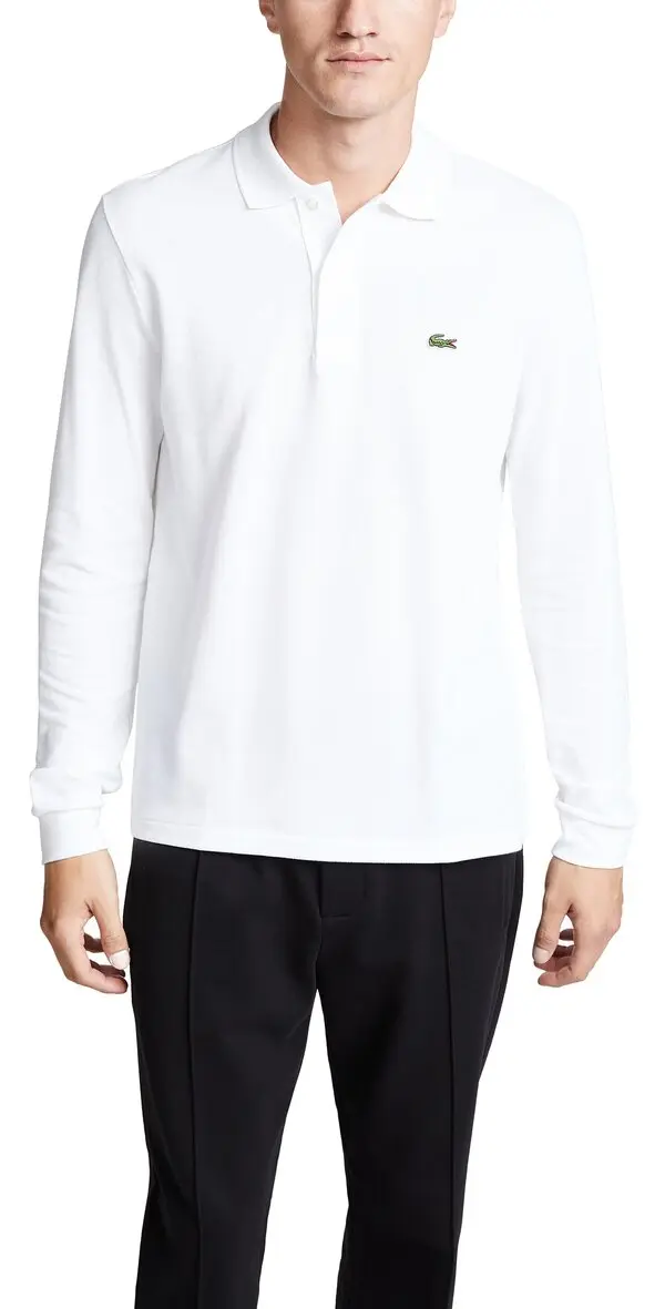 Lacoste Original Long Sleeve Cotton Pique Polo