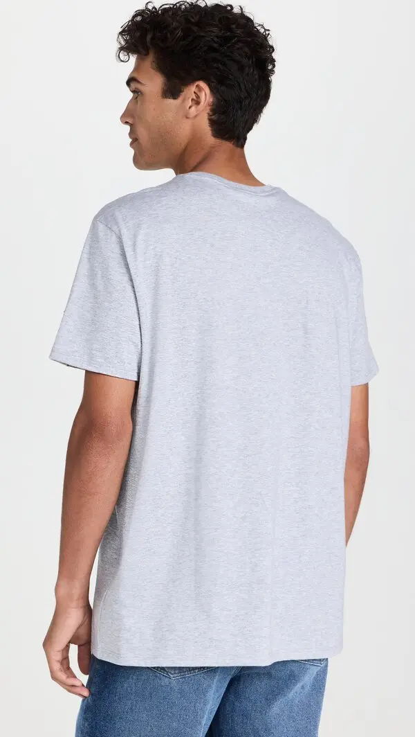 Lacoste Crew Neck Pima Cotton Jersey T-shirt - Grey Chine