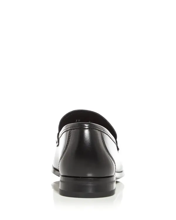 FERRAGAMO Grandioso 2 Double Gancini Leather Loafers