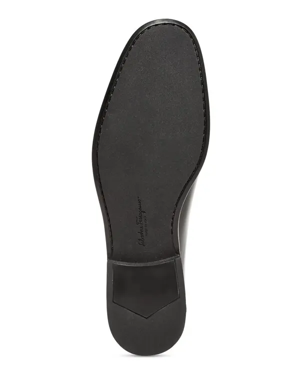 FERRAGAMO Grandioso 2 Double Gancini Leather Loafers