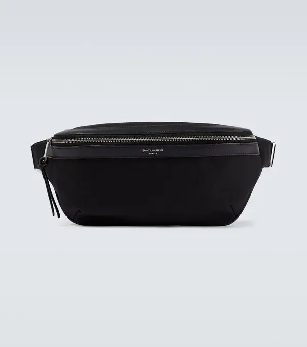 Saint Laurent Leather Trimmed Belt Bag