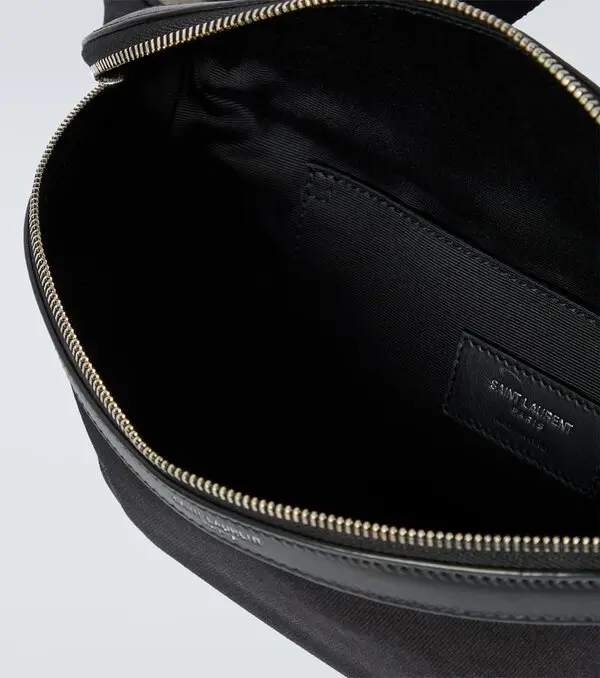 Saint Laurent Leather Trimmed Belt Bag