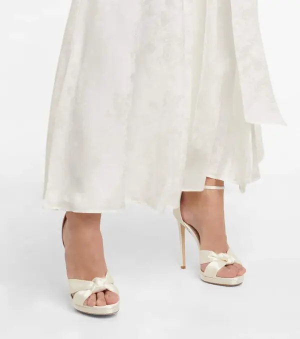 JIMMY CHOO Rosie 120 Satin Sandals