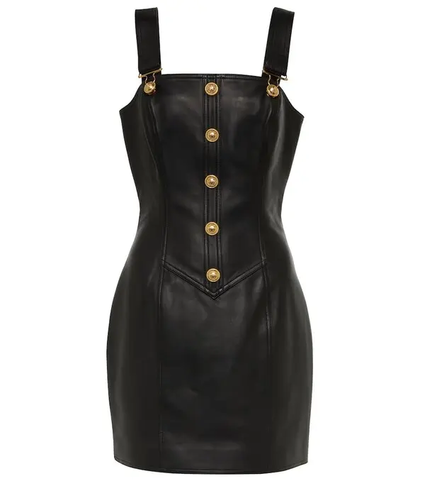 pink leather bodycon dress Built-In Shapewear Faux Leather Mock Neck Zip Midi Dress - Pink main image 1