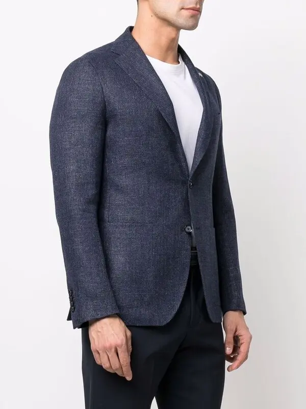 Tagliatore Single-breasted Wool-linen Blazer