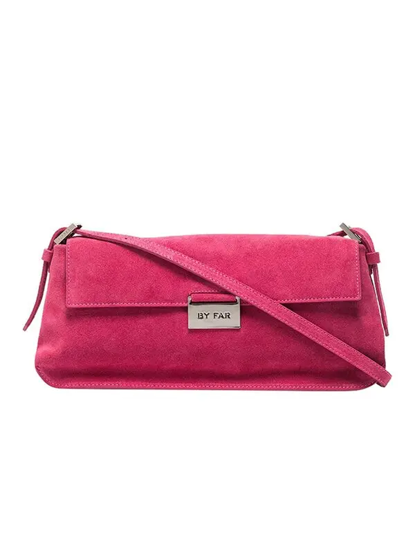 By Far Matilda Suede Shoulder Bag