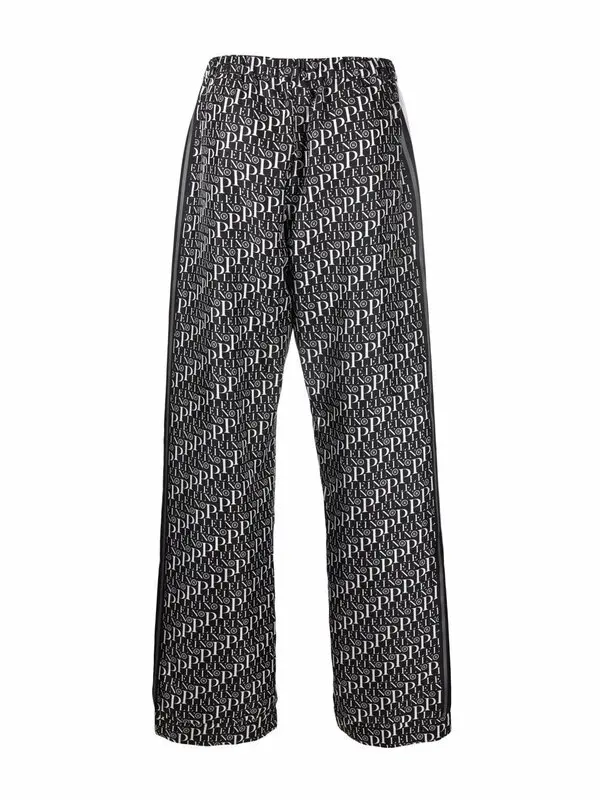 Philipp Plein All-over Logo Print Straight Leg Trousers