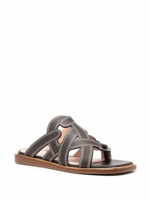 Bally Sandals With Contrast Stitching