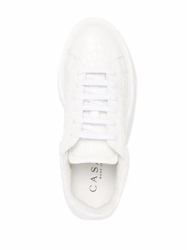 Casadei Nexus Lacroc Platform Sneakers - White