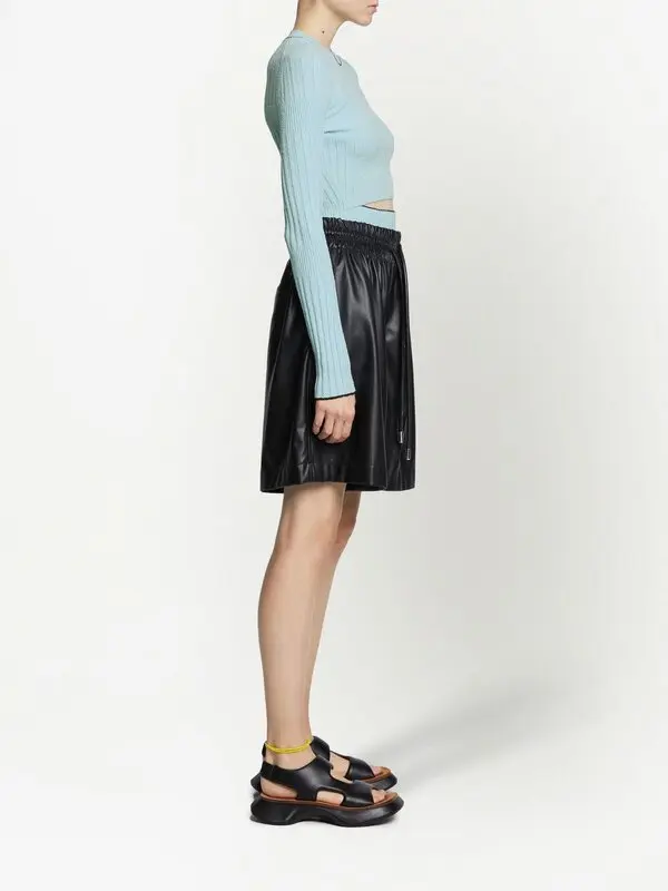 Proenza Schouler White Label Cut-out Bouclé Knit Top